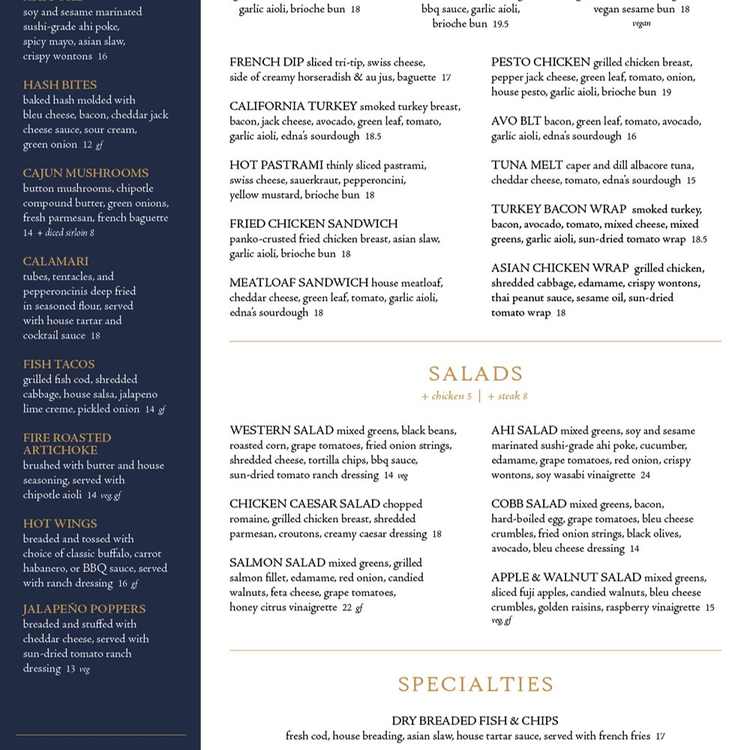 Guest House Grill Online Menu | Best steakhouse in Atascadero, CA