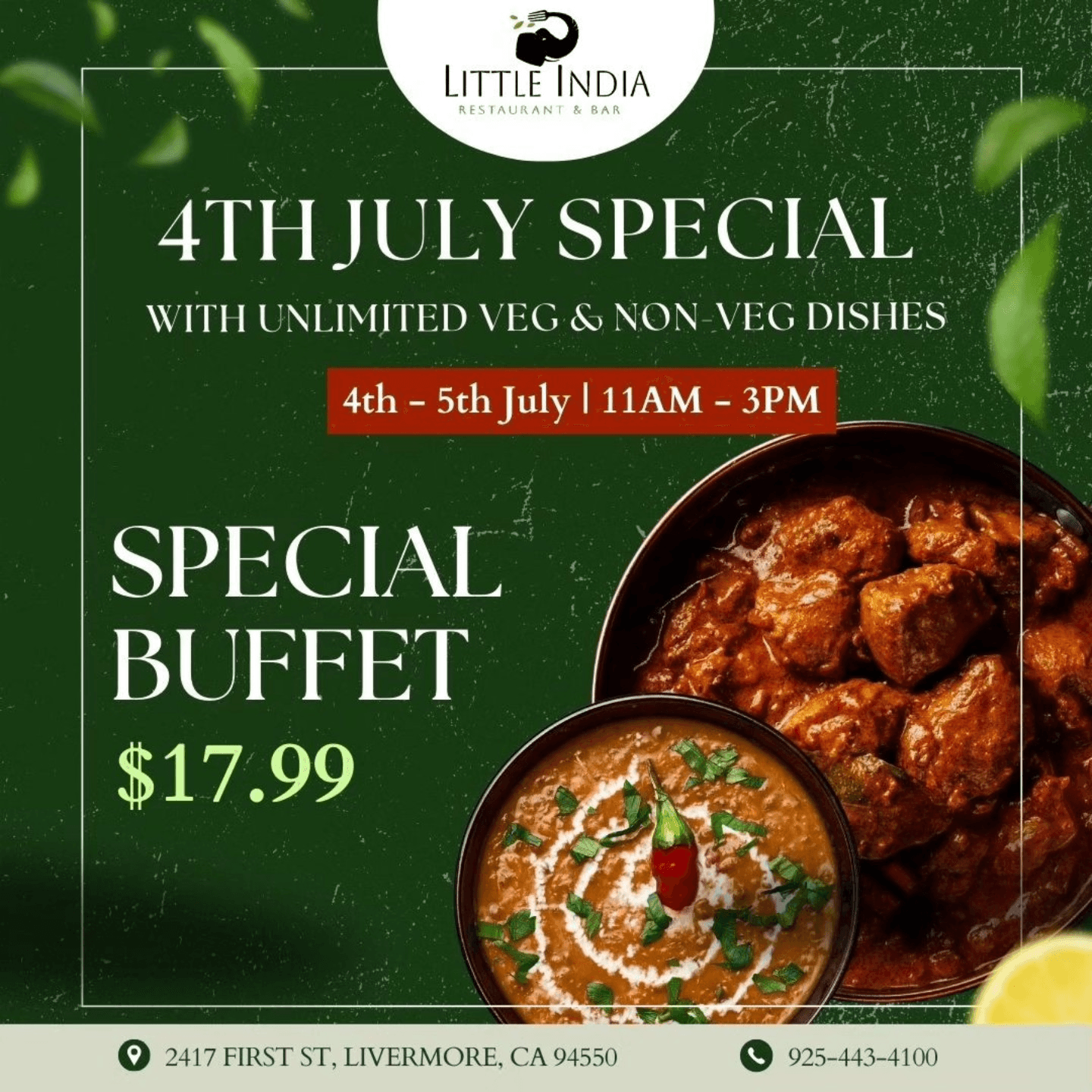 Little India Restaurant & Bar | Best indian food in Livermore