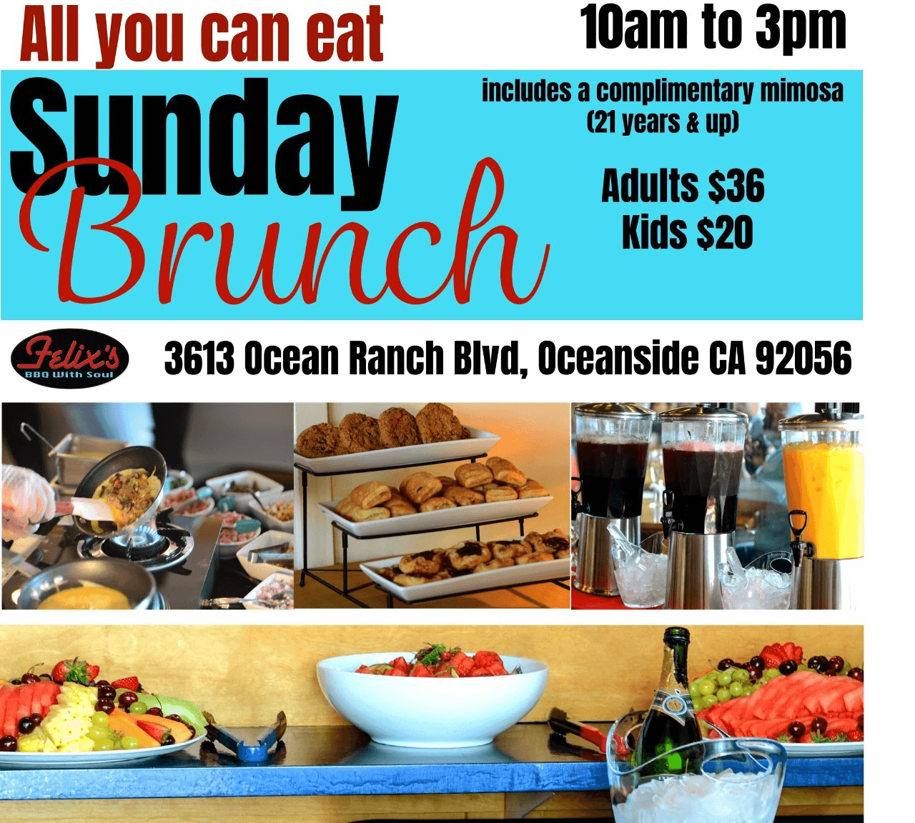 Felix's BBQ with Soul | All You Can Eat Brunch